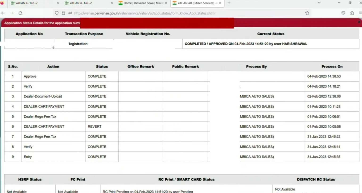 VAHAN | VAHAN 4.0,Registration,Login,Status Check,Vehicle Details ...